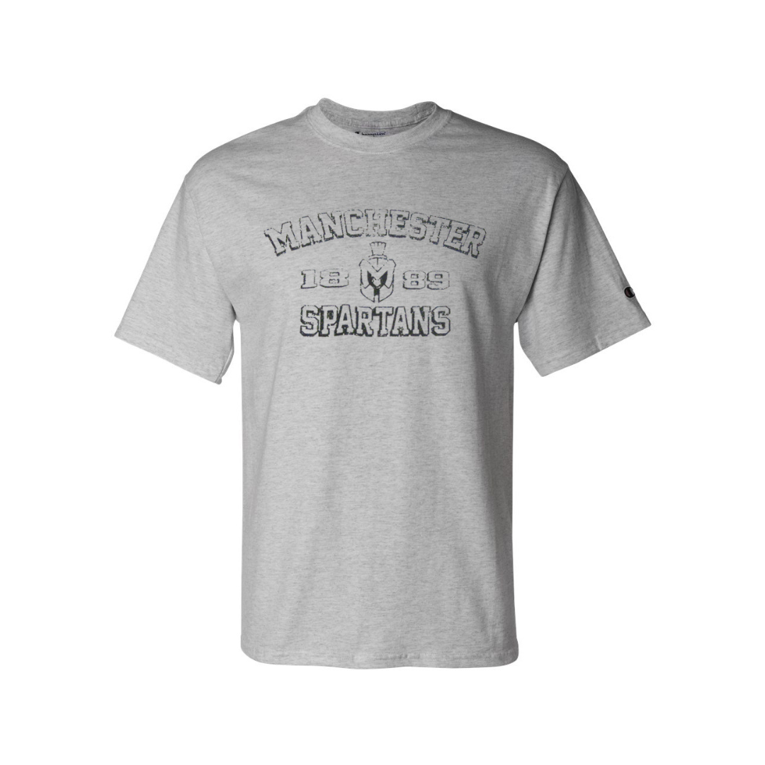 Russell Gray with Black Screen Print | Manchester University Gear Shop