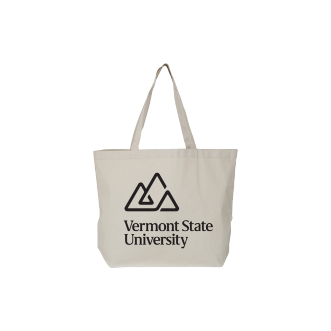 VTSU "The Big Tote" Canvas Tote Bag | Vermont State University Gear Shop