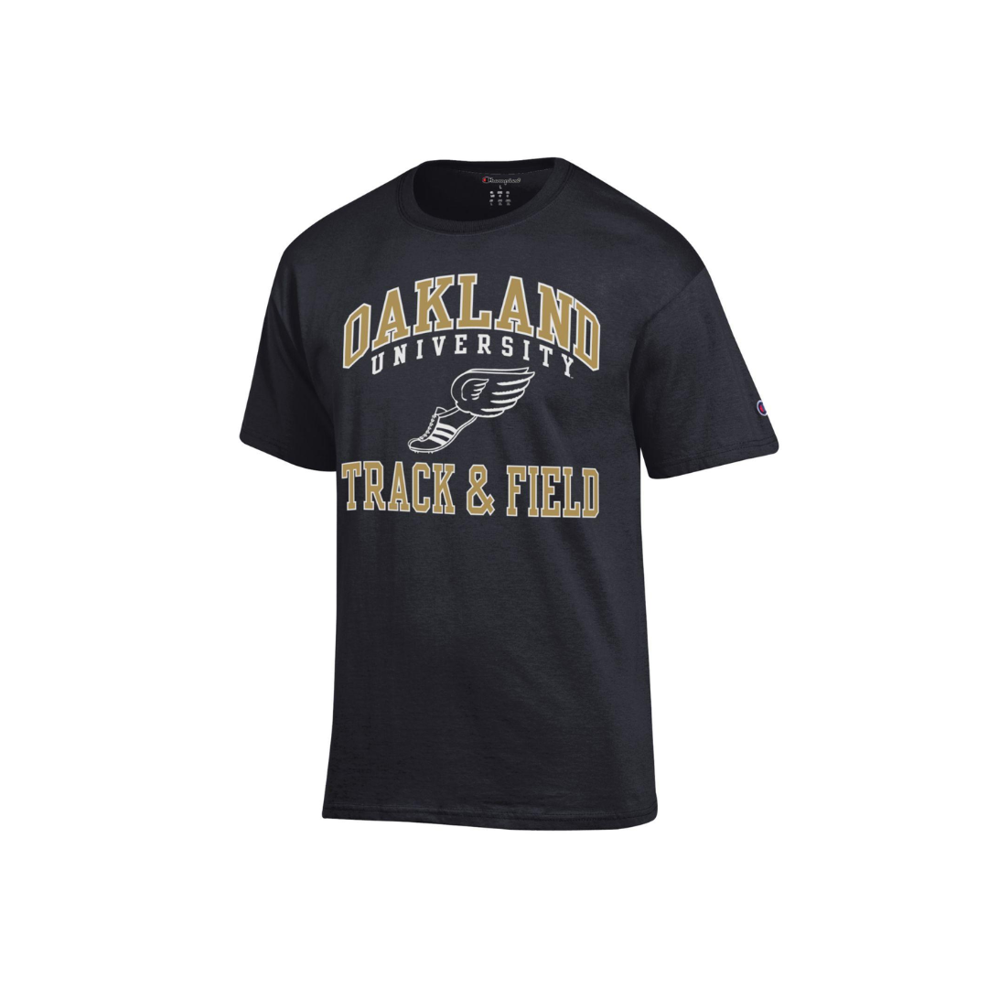 track and field tee shirt logo