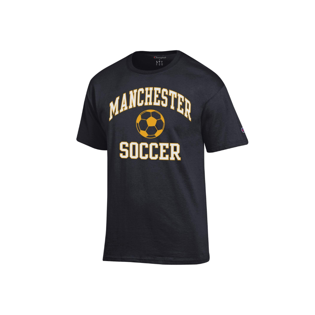 Manchester Soccer Champion Basic Tee Shirt in Black | Manchester ...