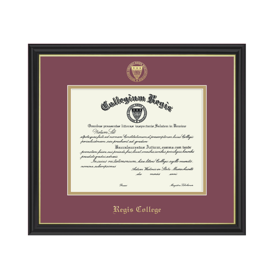 Framing Success Coronado Diploma Frame PhD | Regis College Gear Shop