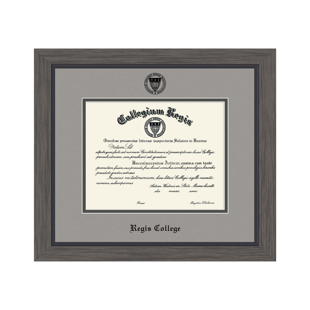 Framing Success Greystone Diploma Frame BA/MA | Regis College Gear Shop