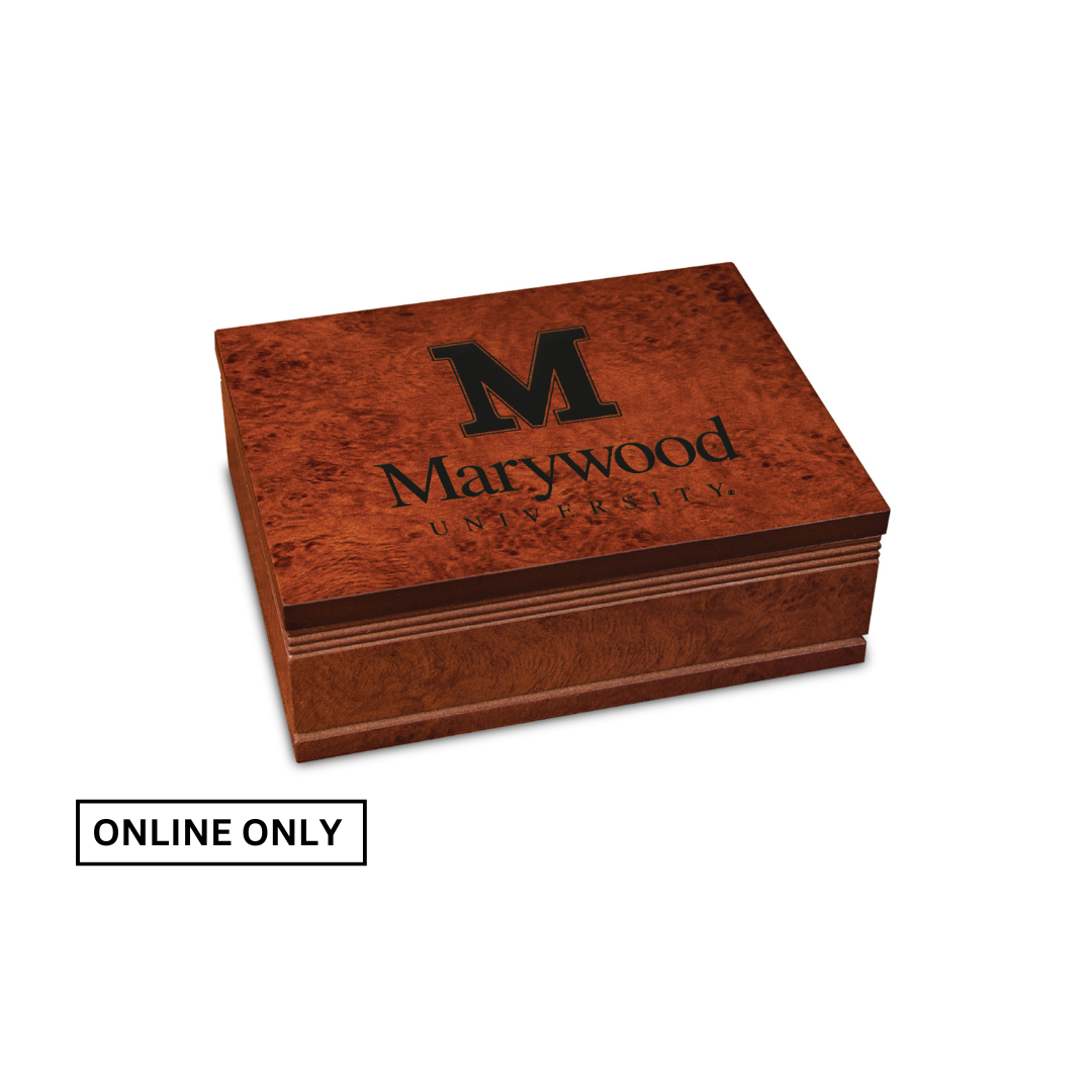 Marywood Rosewood Finished Bureau Box | Marywood University Gear Shop
