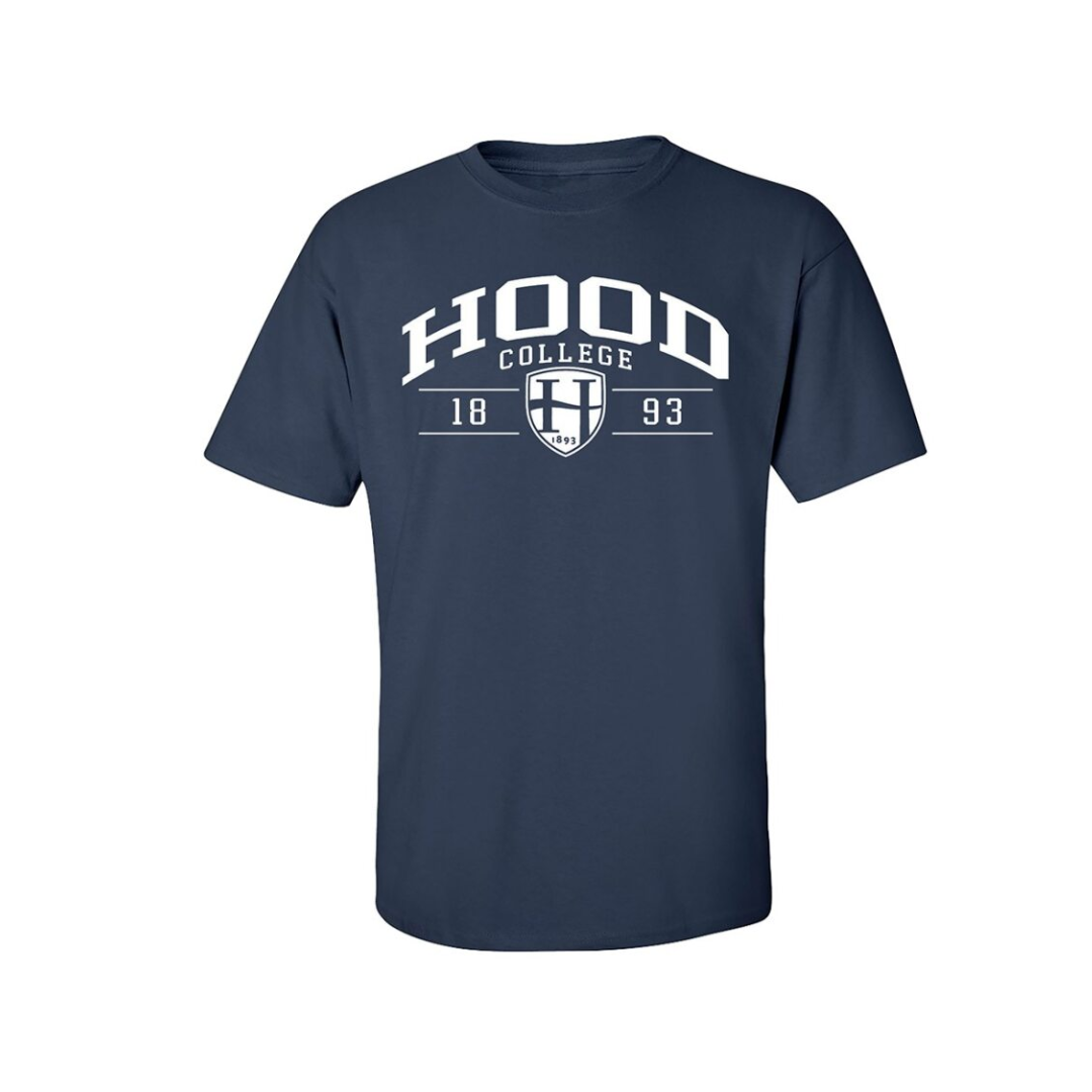 mv sport hood college shield rolled tee $ 14 . 95